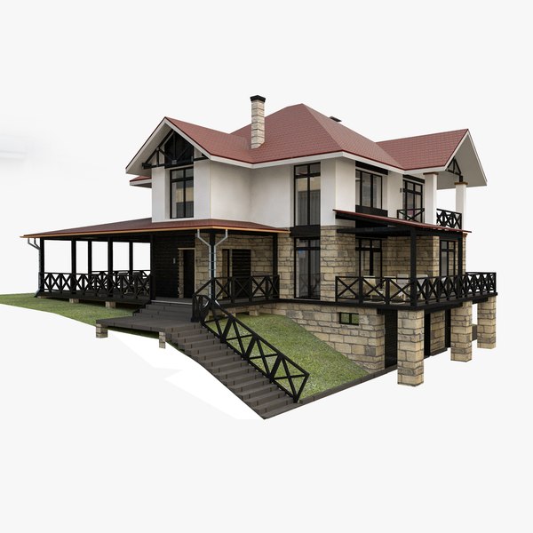 Individual house 3D model - TurboSquid 1612073