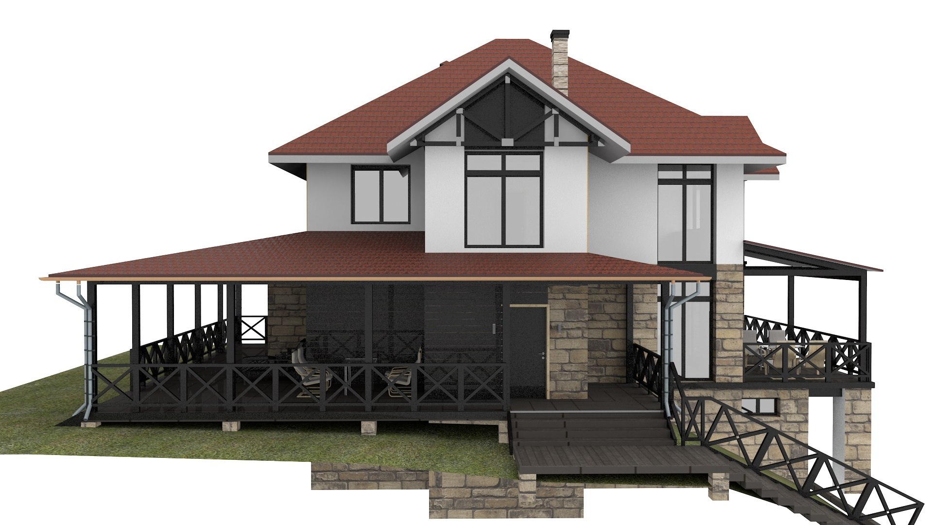 Individual House 3D Model - TurboSquid 1612073