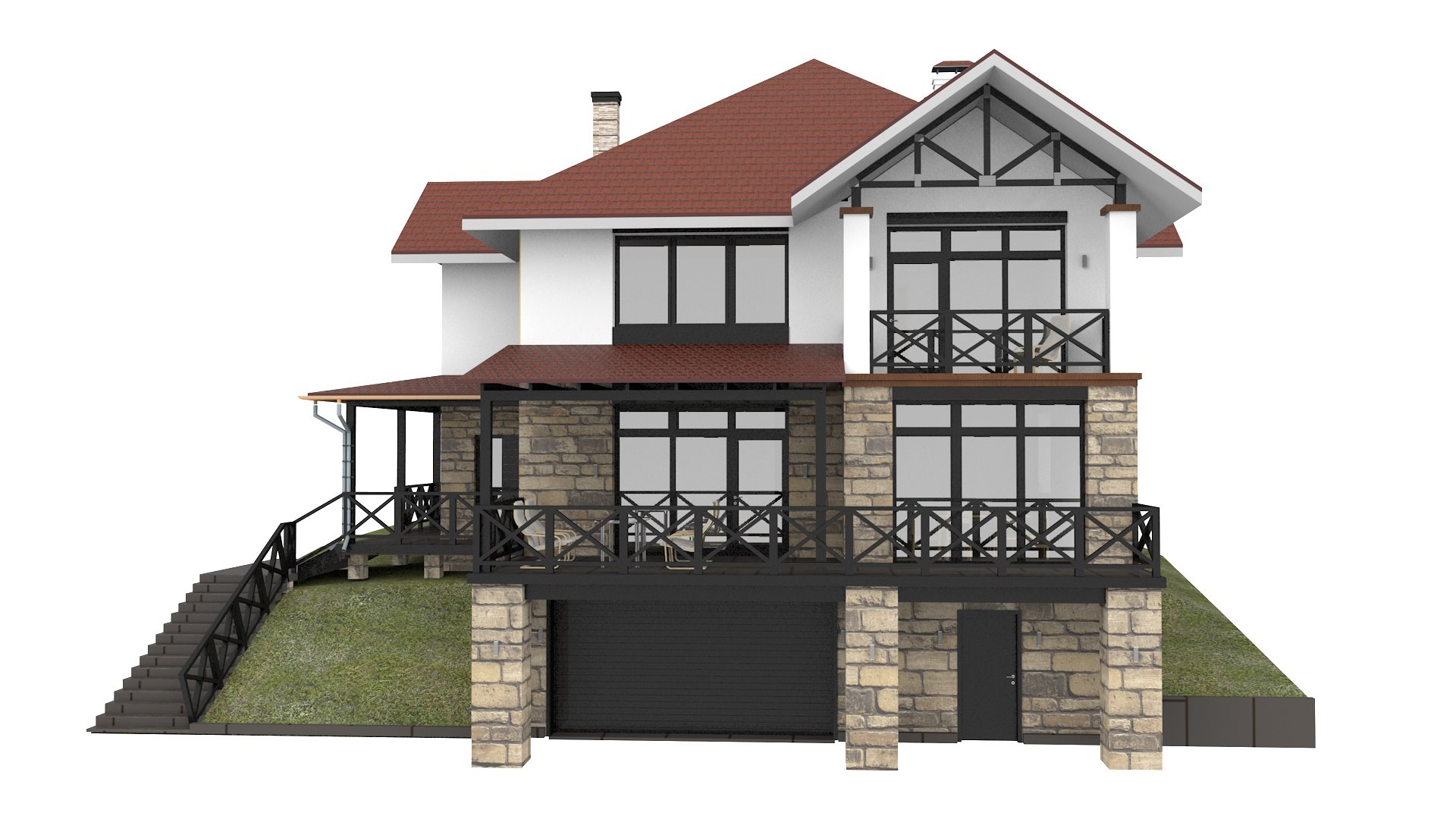 Individual House 3D Model - TurboSquid 1612073