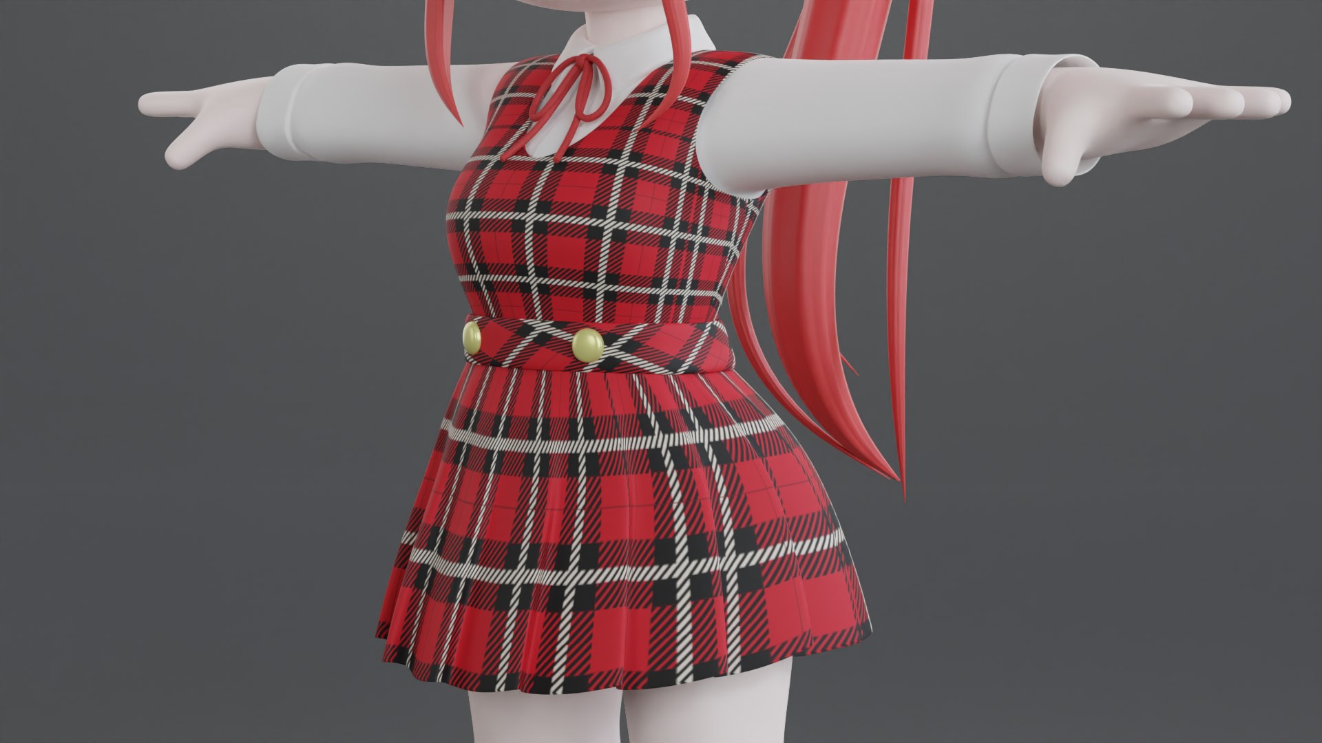 Chibi Japanese High School Girl 01 Model - TurboSquid 1993526