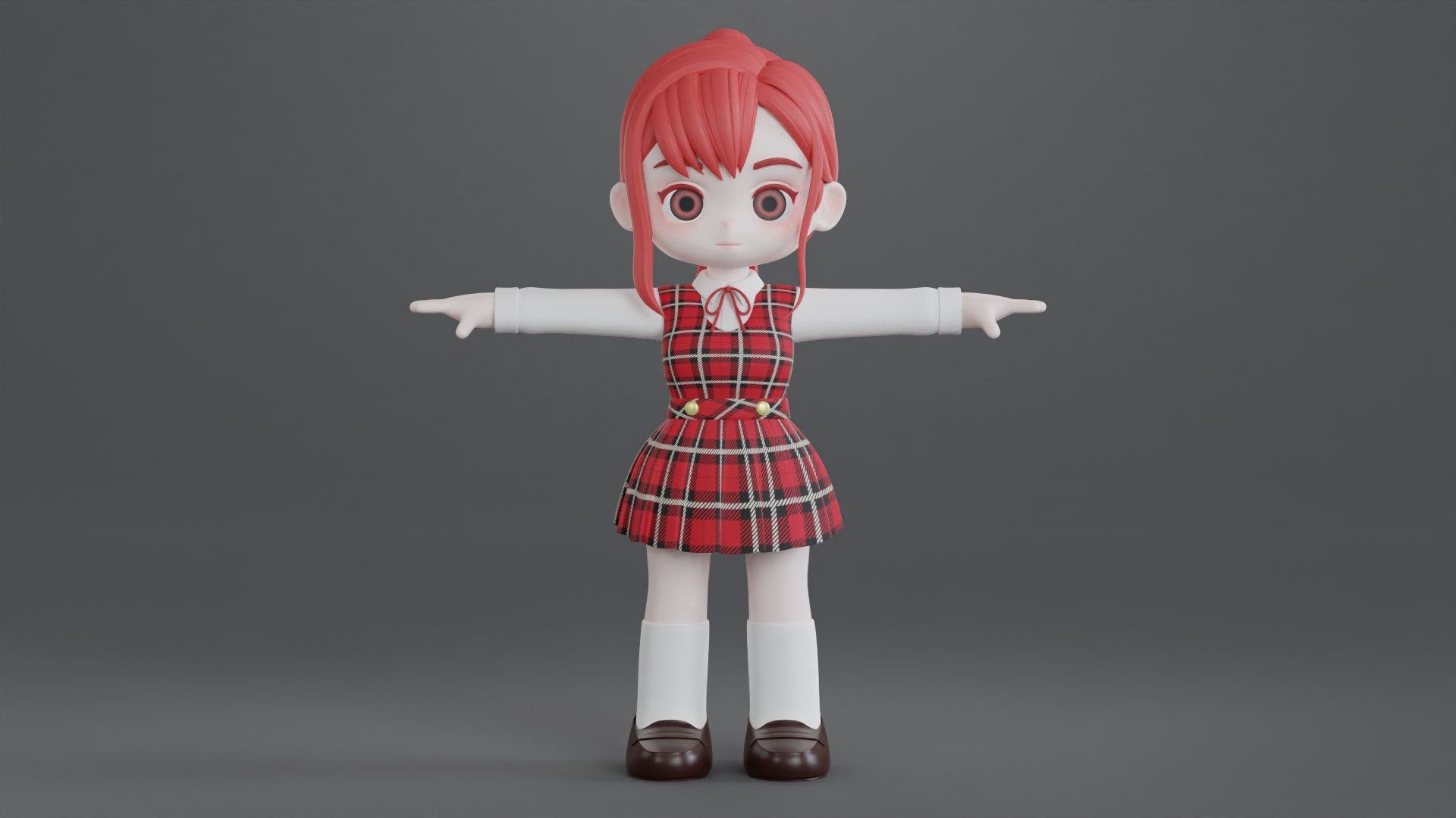 Chibi Japanese High School Girl 01 Model - TurboSquid 1993526