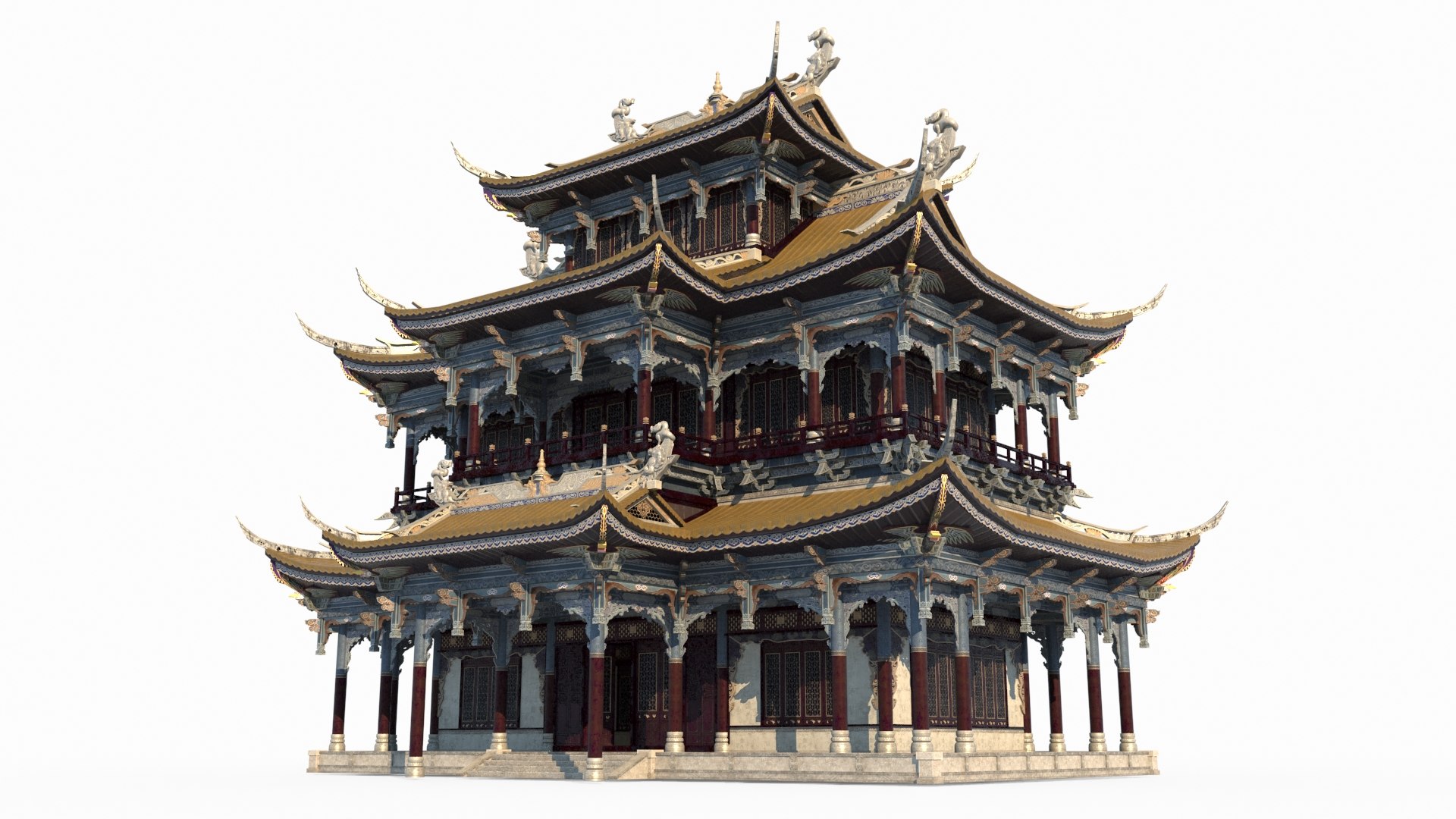3D Ancient Luxurious Large Palaces In Asia - TurboSquid 2031109