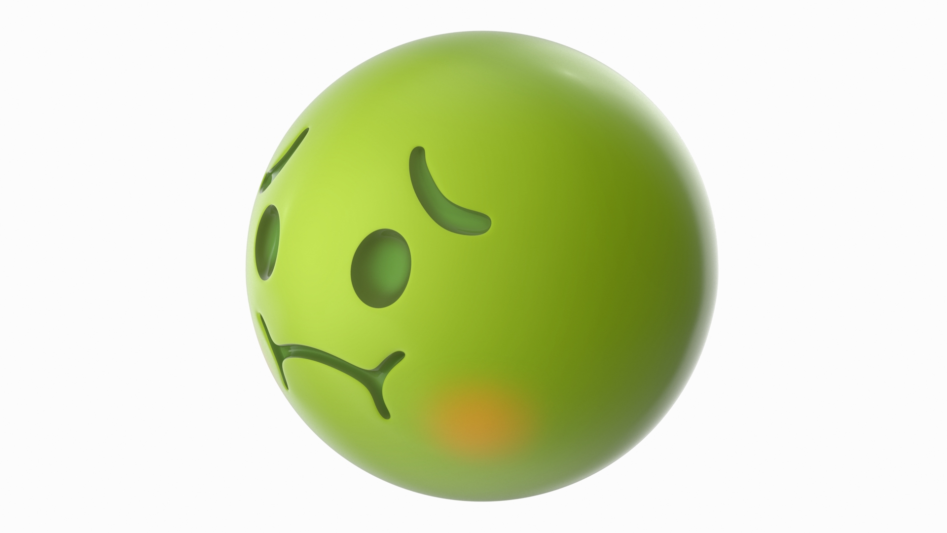 3D Nauseated Face Emoji Nausea Model - TurboSquid 1534675