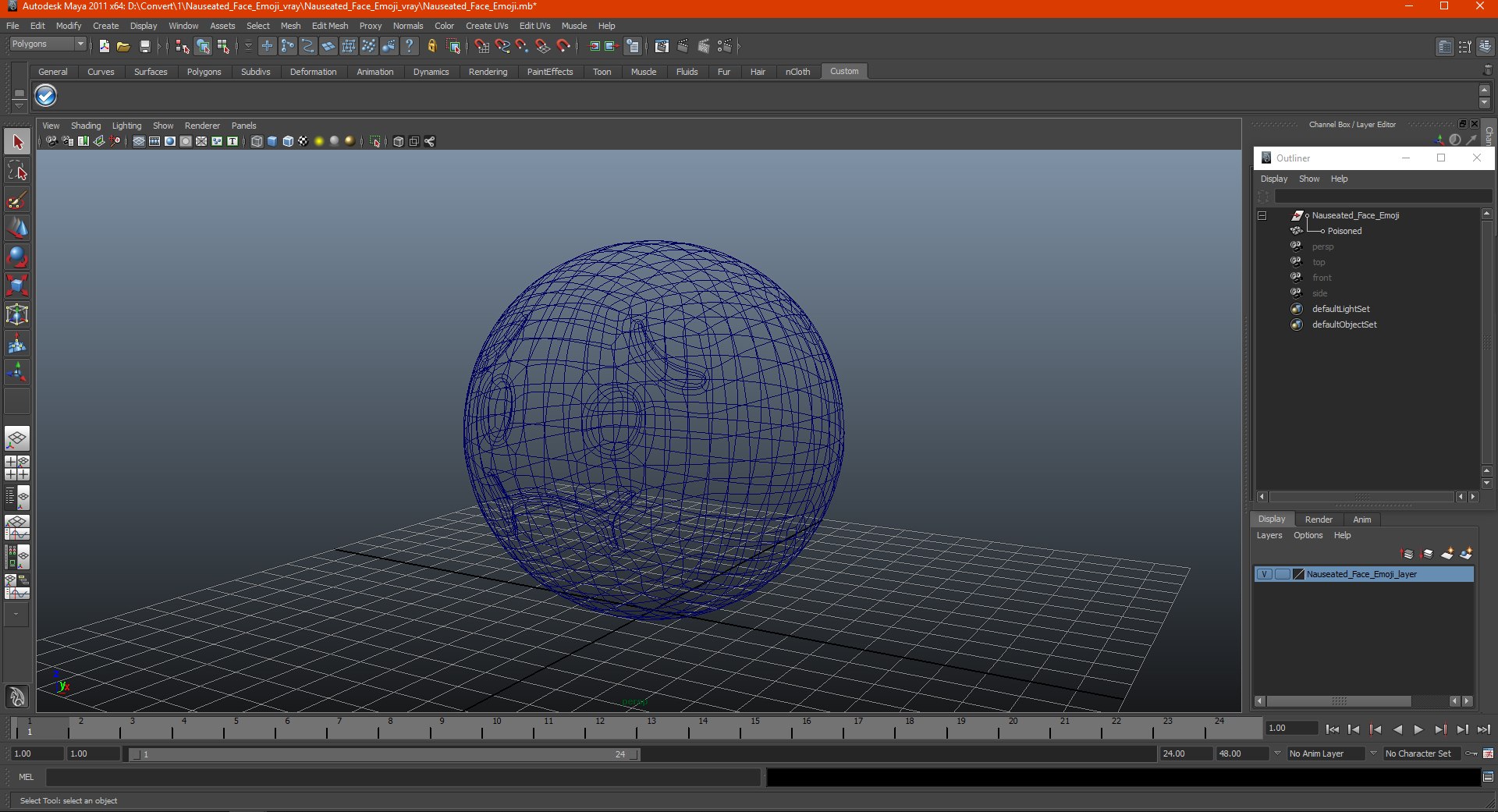 3D Nauseated Face Emoji Nausea Model - TurboSquid 1534675