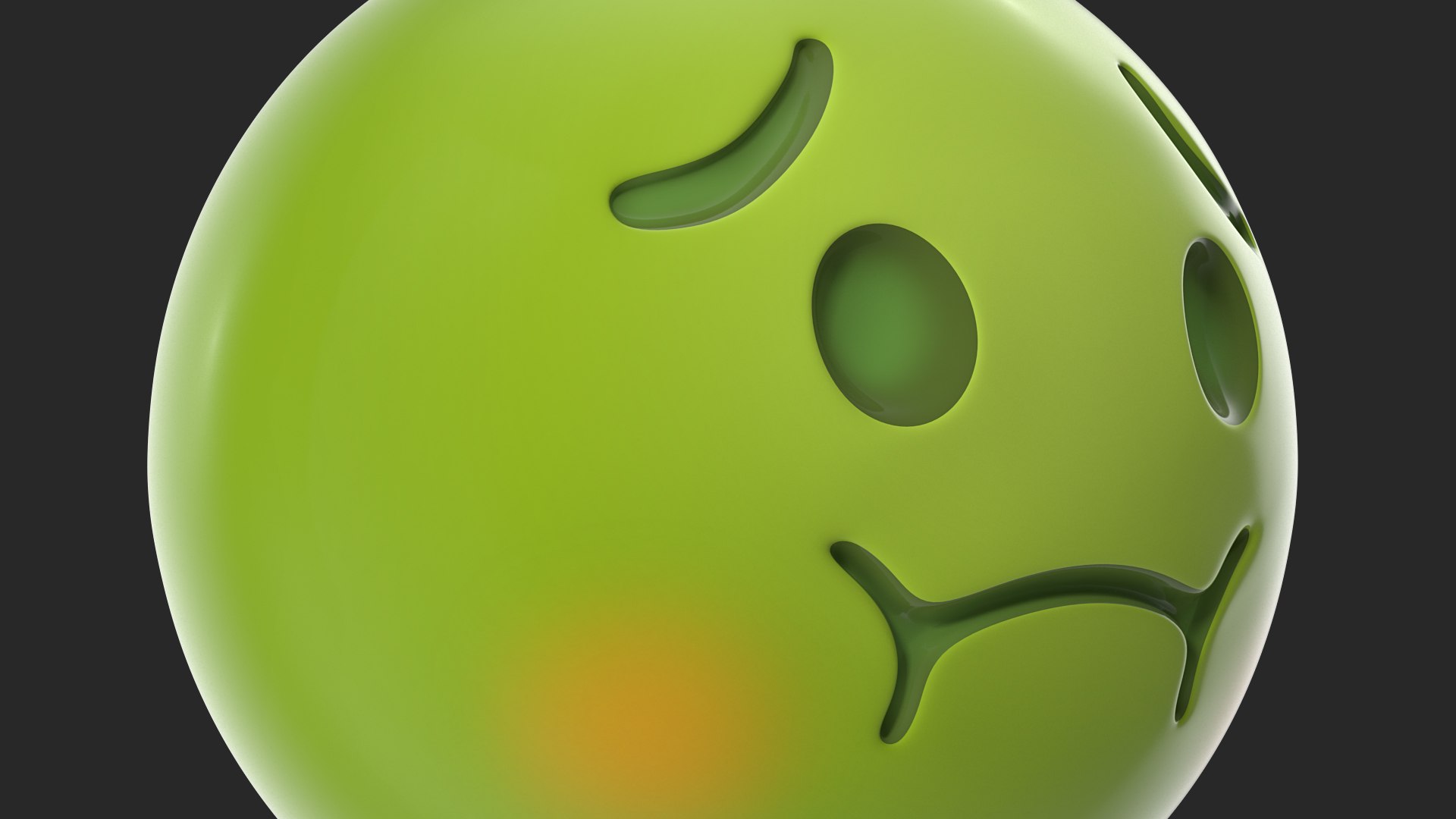 3D Nauseated Face Emoji Nausea Model - TurboSquid 1534675