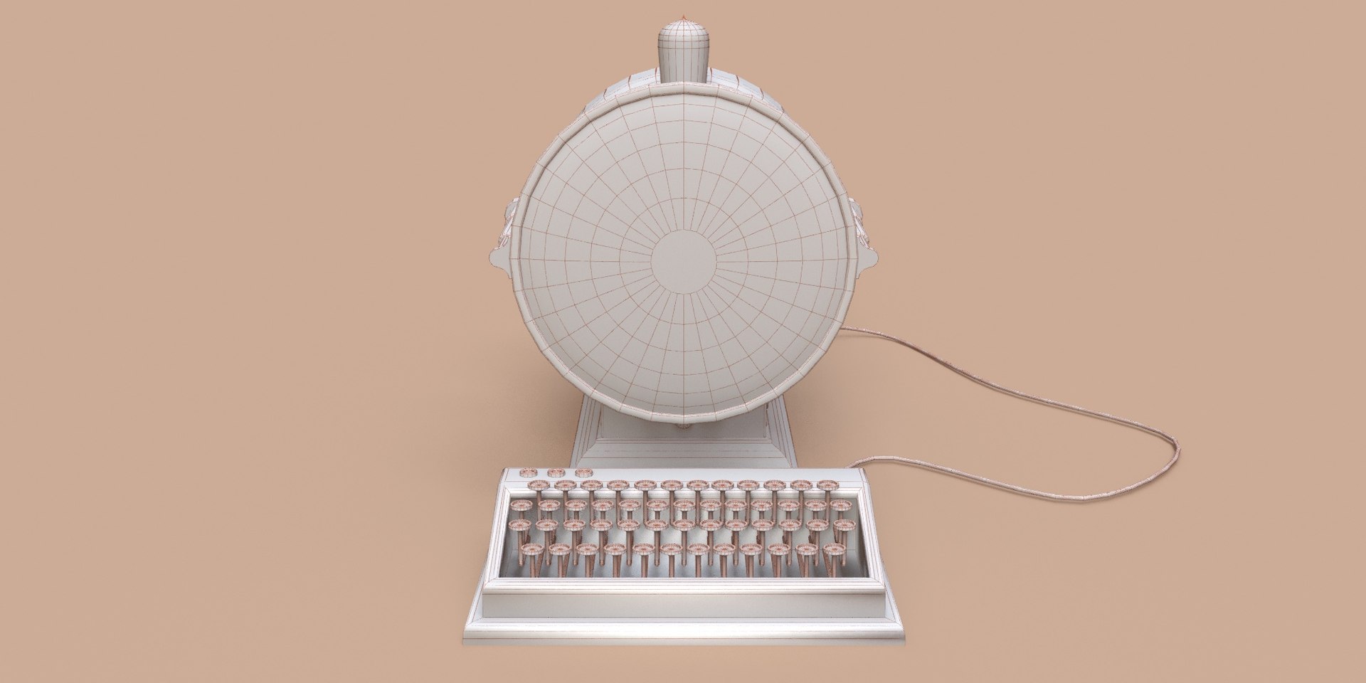 Retro Electronics Terminal 3D - TurboSquid 1545150