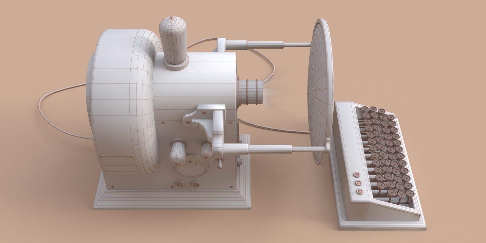 Retro Electronics Terminal 3D - TurboSquid 1545150