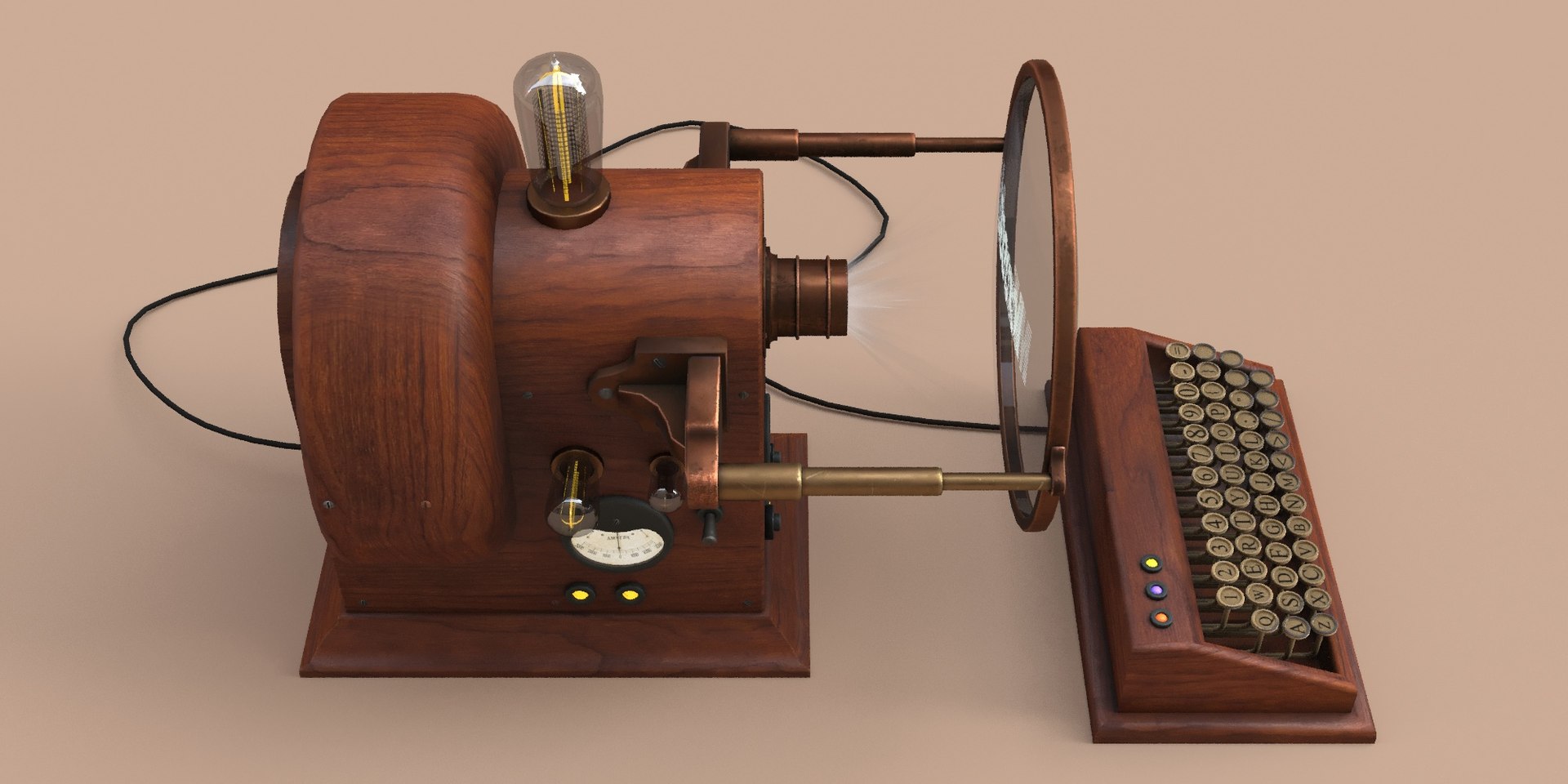 Retro Electronics Terminal 3D - TurboSquid 1545150