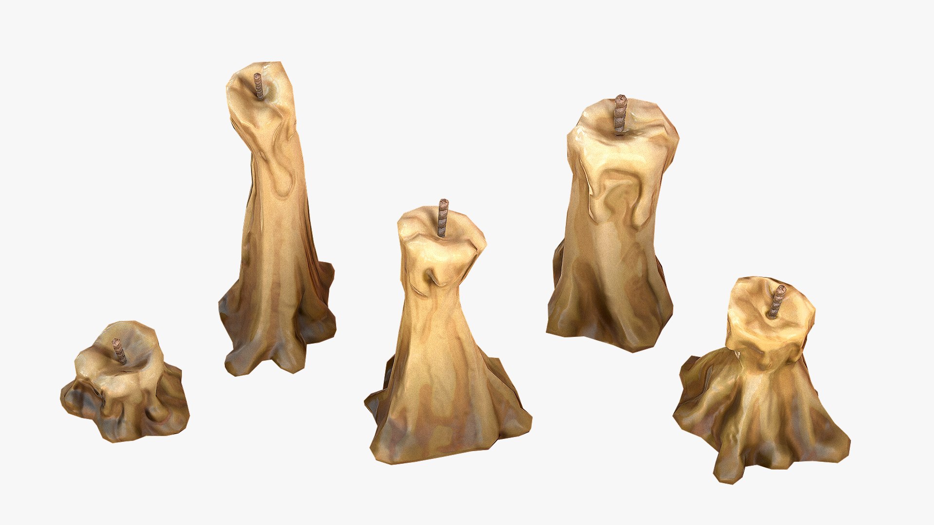 3D Stylized Candles Pack - TurboSquid 1757819