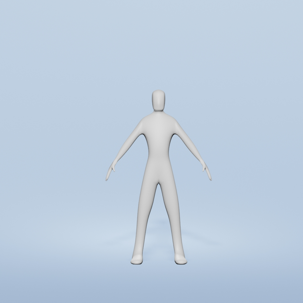 free white man 3d model