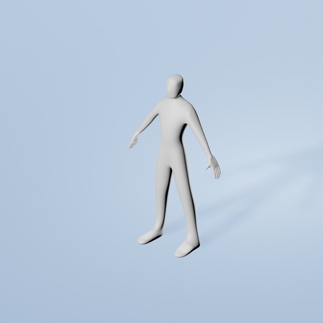 Free White Man 3d Model