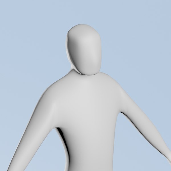 free white man 3d model
