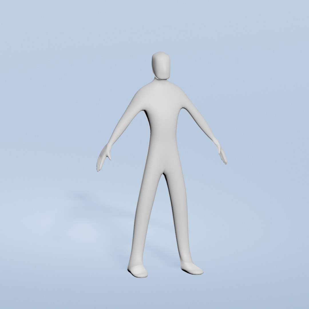 Free White Man 3d Model
