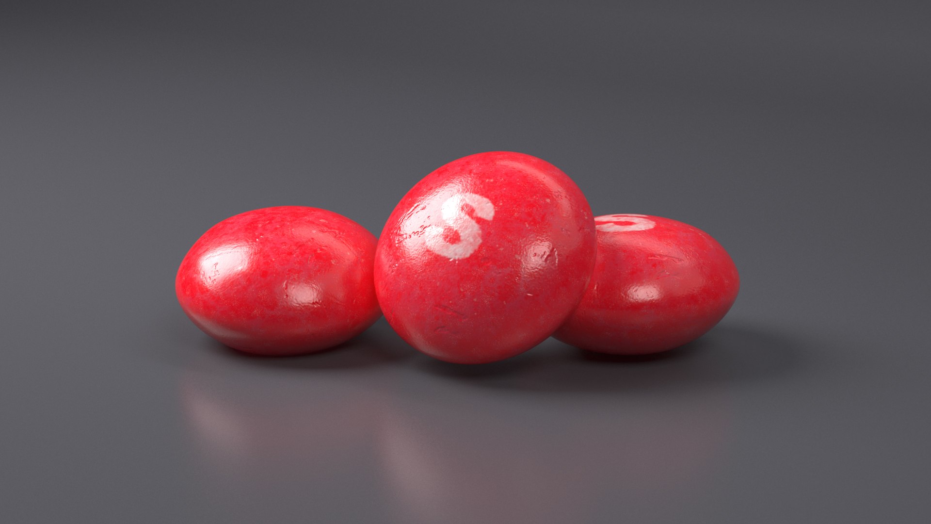 3D Skittles Candy Red - TurboSquid 2268864
