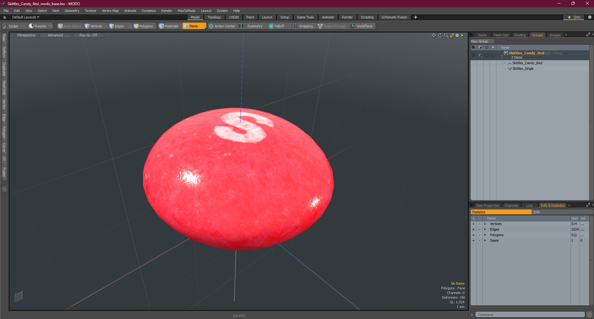 3D Skittles Candy Red - TurboSquid 2268864