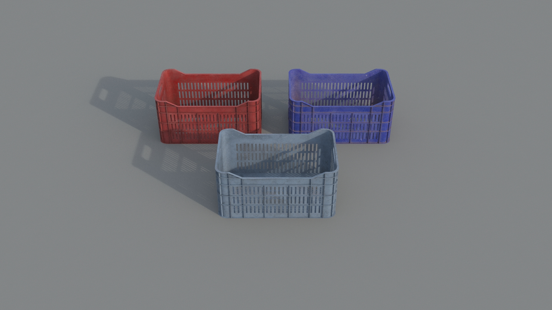 Plastic Crates Dirty UHD 3D Model - TurboSquid 2221040