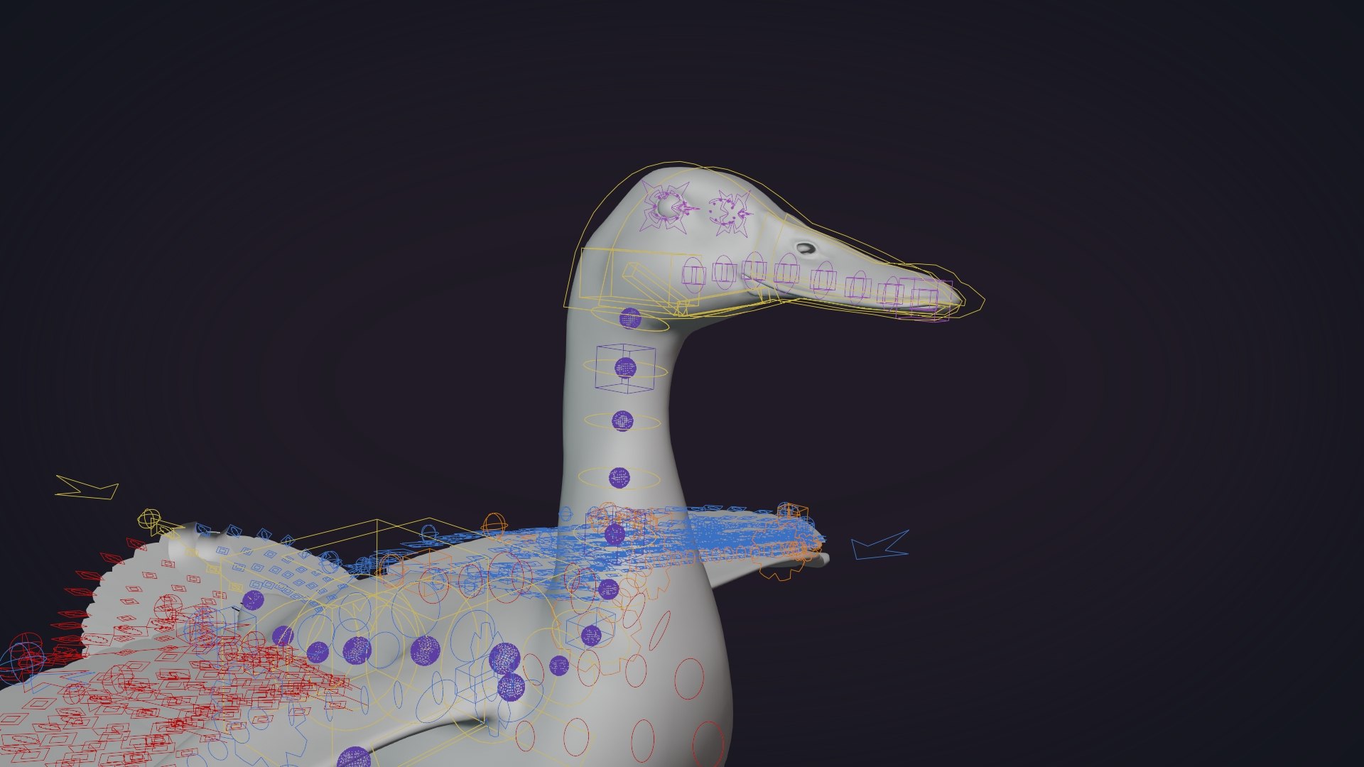 Duck Animated 3D model - TurboSquid 2056596