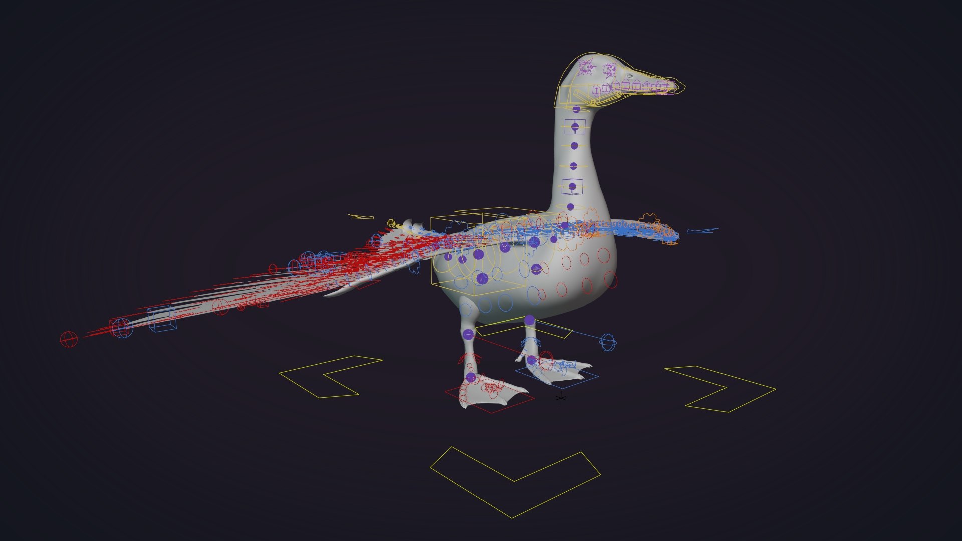 Duck Animated 3D model - TurboSquid 2056596
