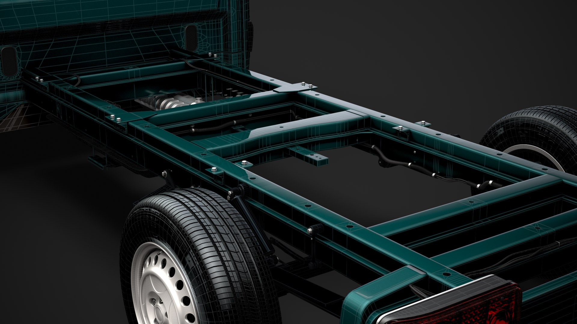 3D mercedes sprinter chassis single - TurboSquid 1454397