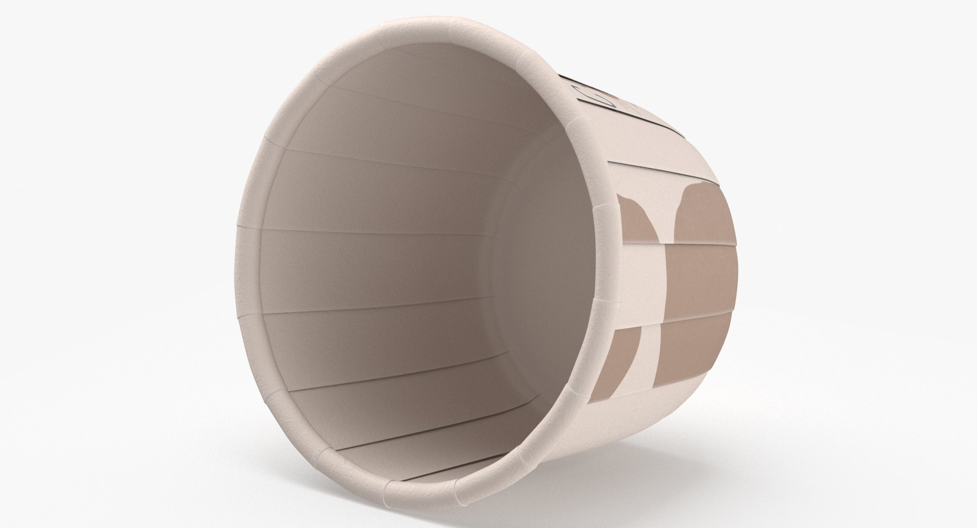 Small Paper Empty Cups Type 01 Blank And Generic Label Model ...