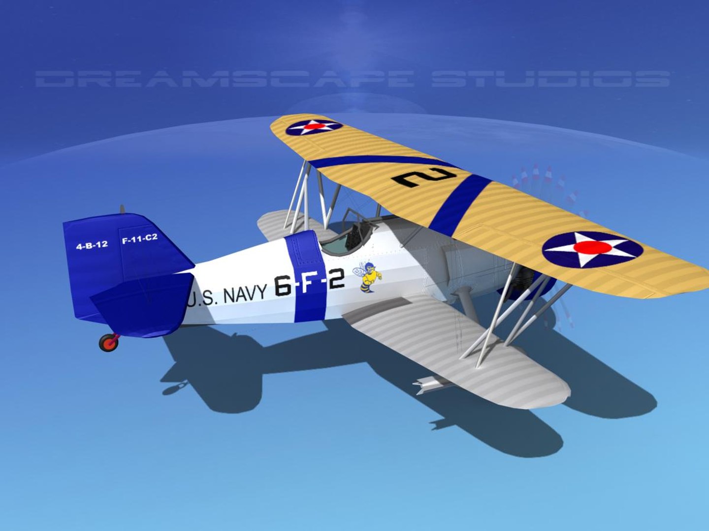 3d Curtiss Fighter Goshawk Model