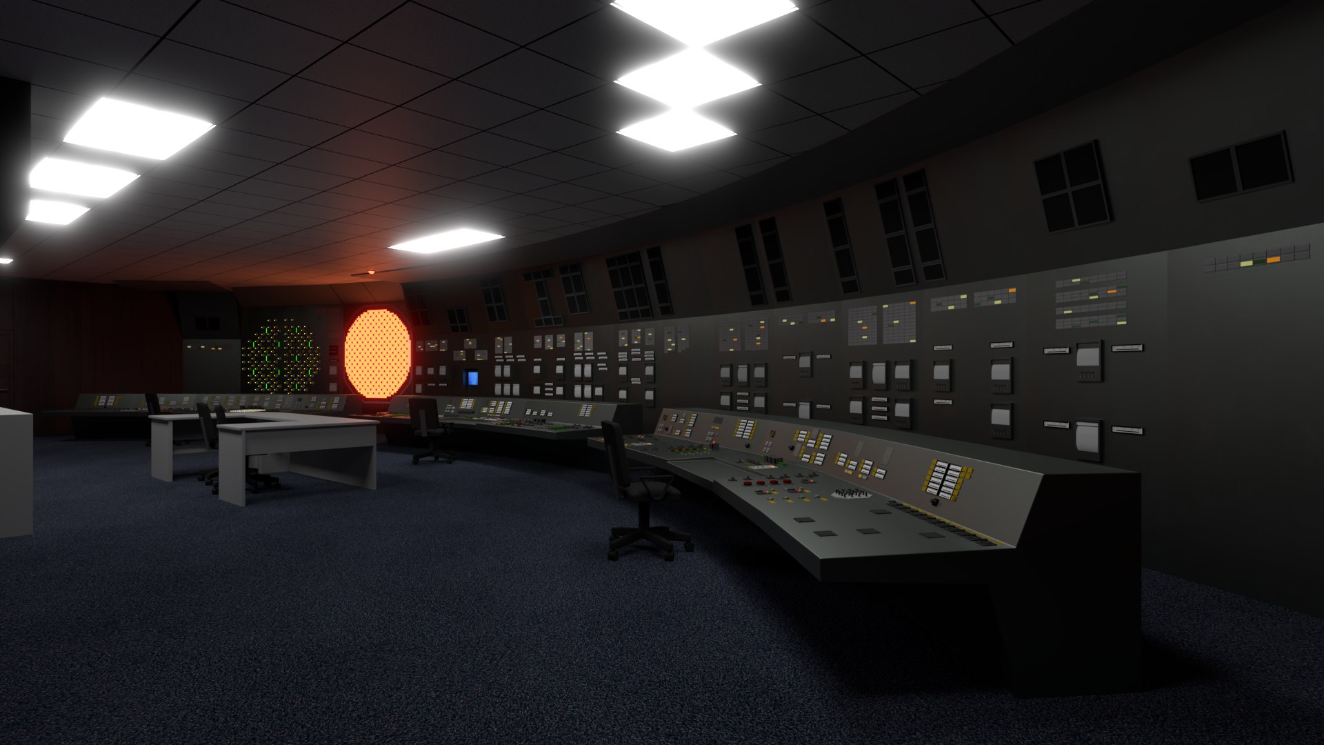 3D Nuclear Control Room Chernobyl Model - TurboSquid 1611144