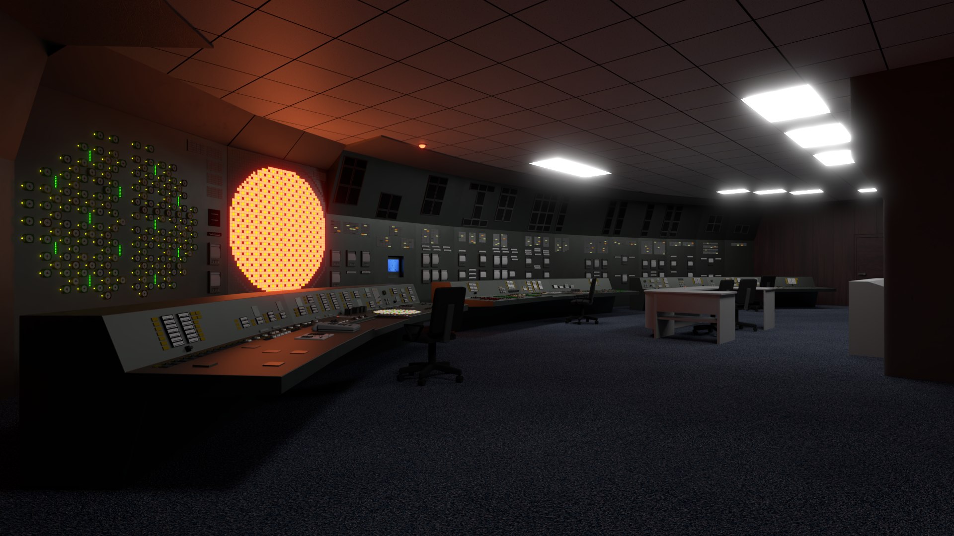3D Nuclear Control Room Chernobyl Model - TurboSquid 1611144