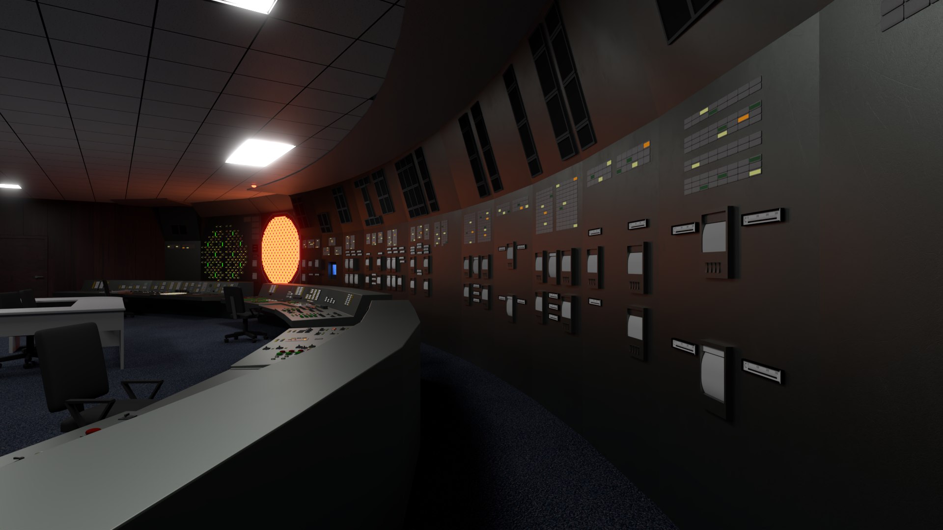 3D Nuclear Control Room Chernobyl Model - TurboSquid 1611144