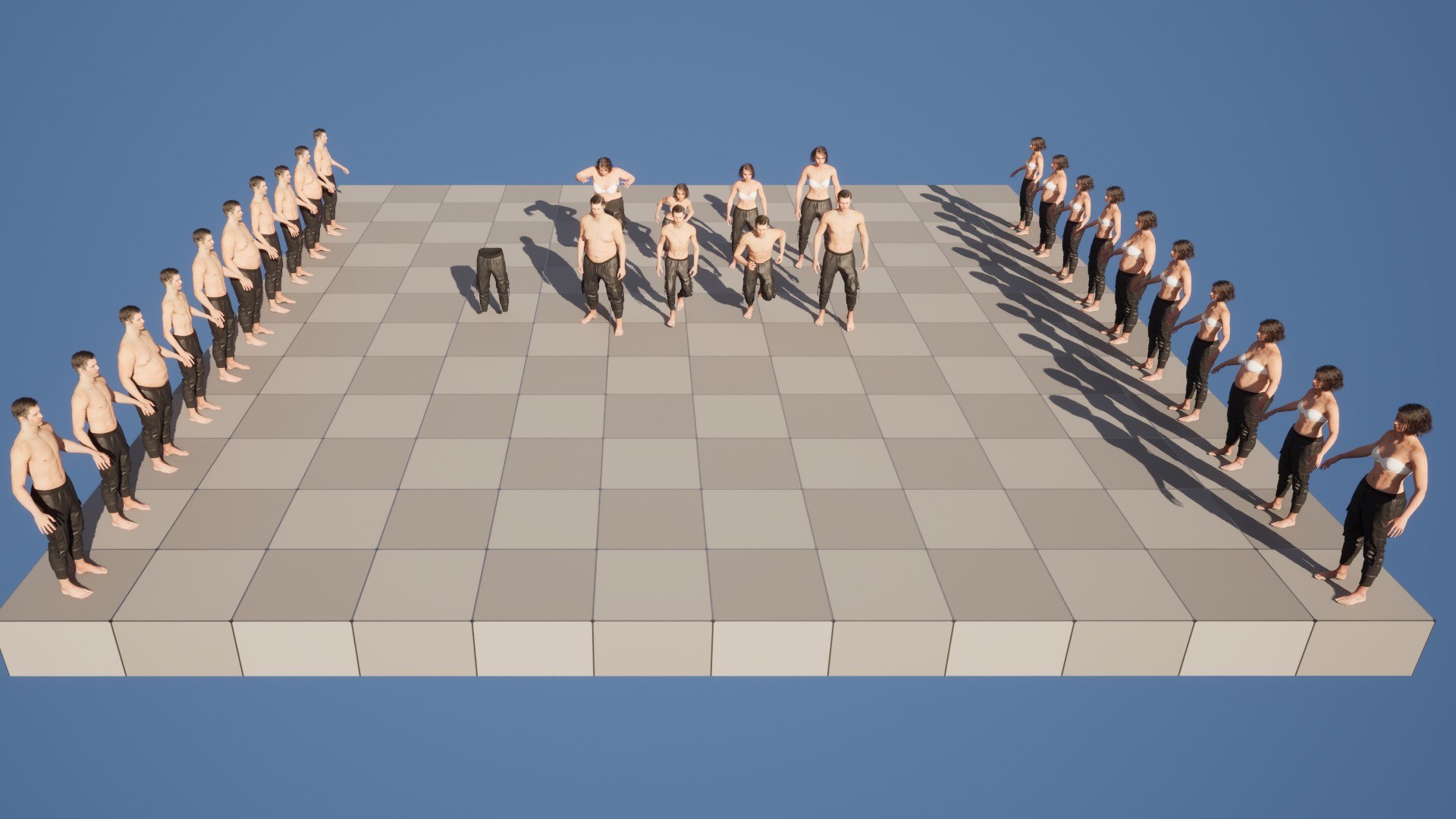 3D Military Pants 75 - All MH Bodies UE5 Skeletons - Rigged Model ...