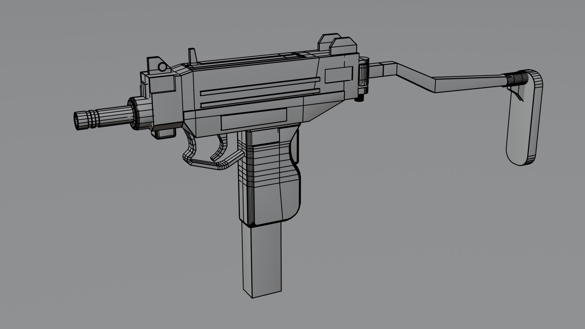 3D Uzi model model - TurboSquid 1741063