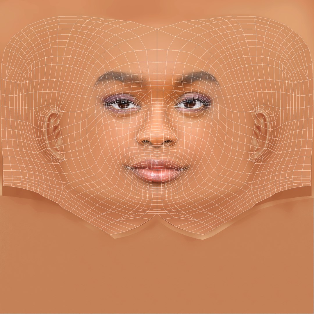 Marsai Martin Head - No Hair - Low Poly Head For Game 3D Model ...