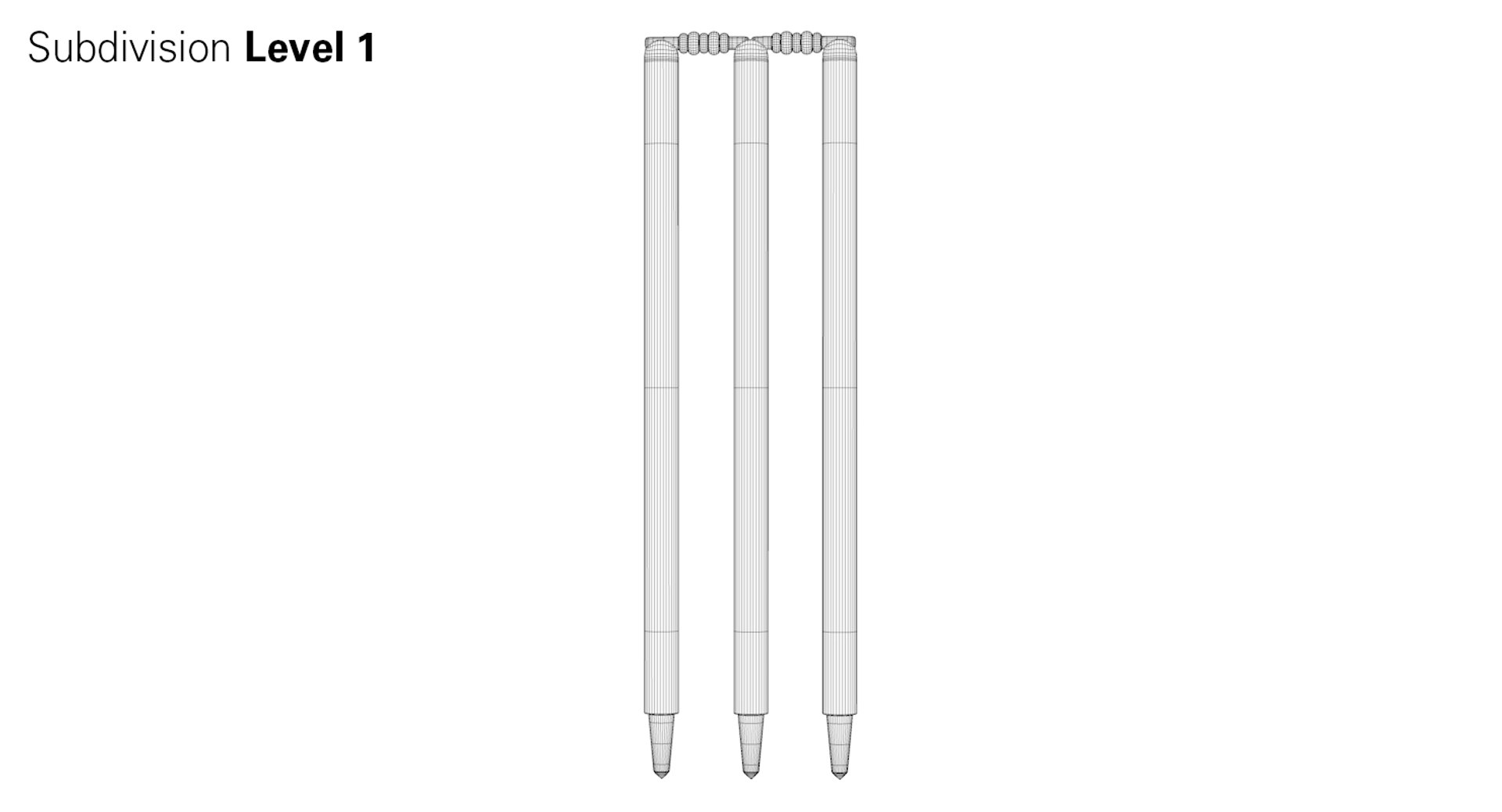 Cricket Wicket 3D Model - TurboSquid 1418626