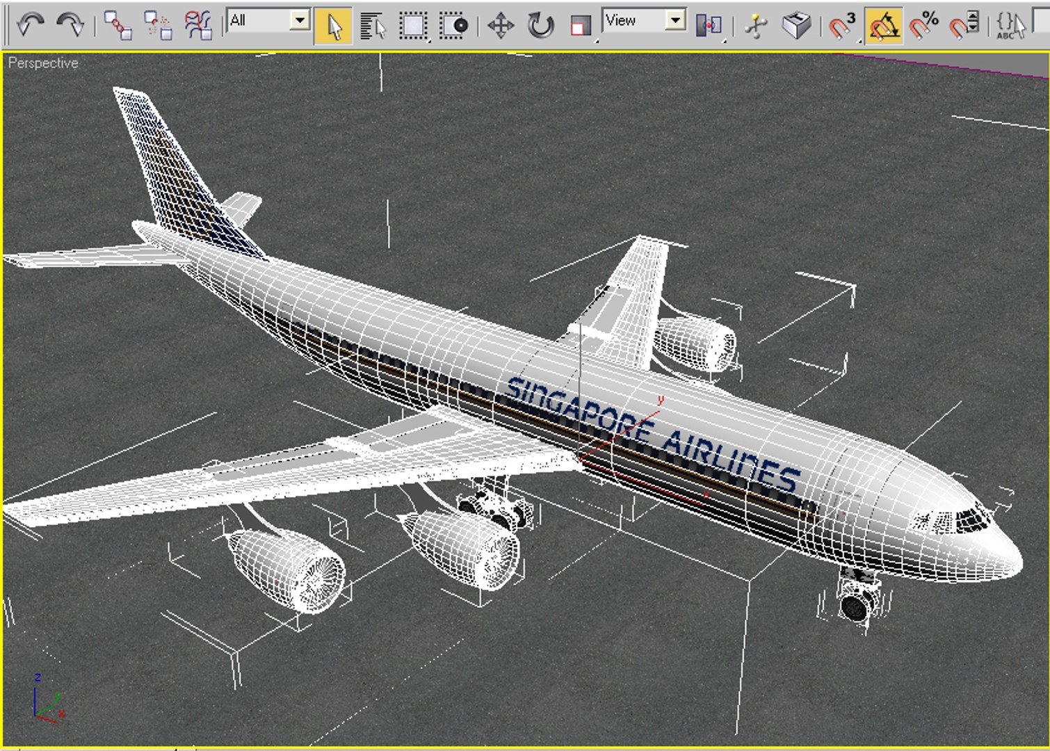 3d Model Of Aeroplane Aero Plane