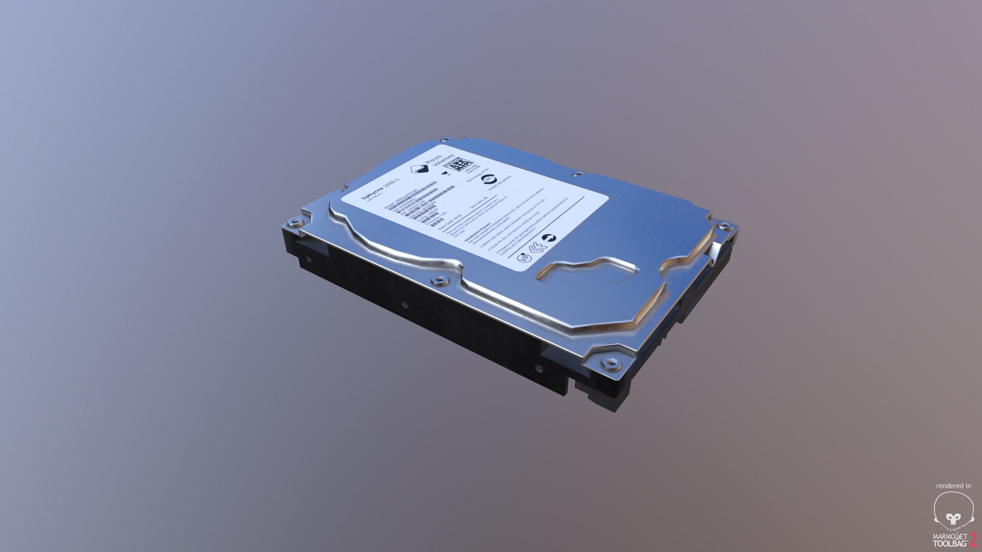 3D Hdd Hard Disk Drive Model - TurboSquid 1290354