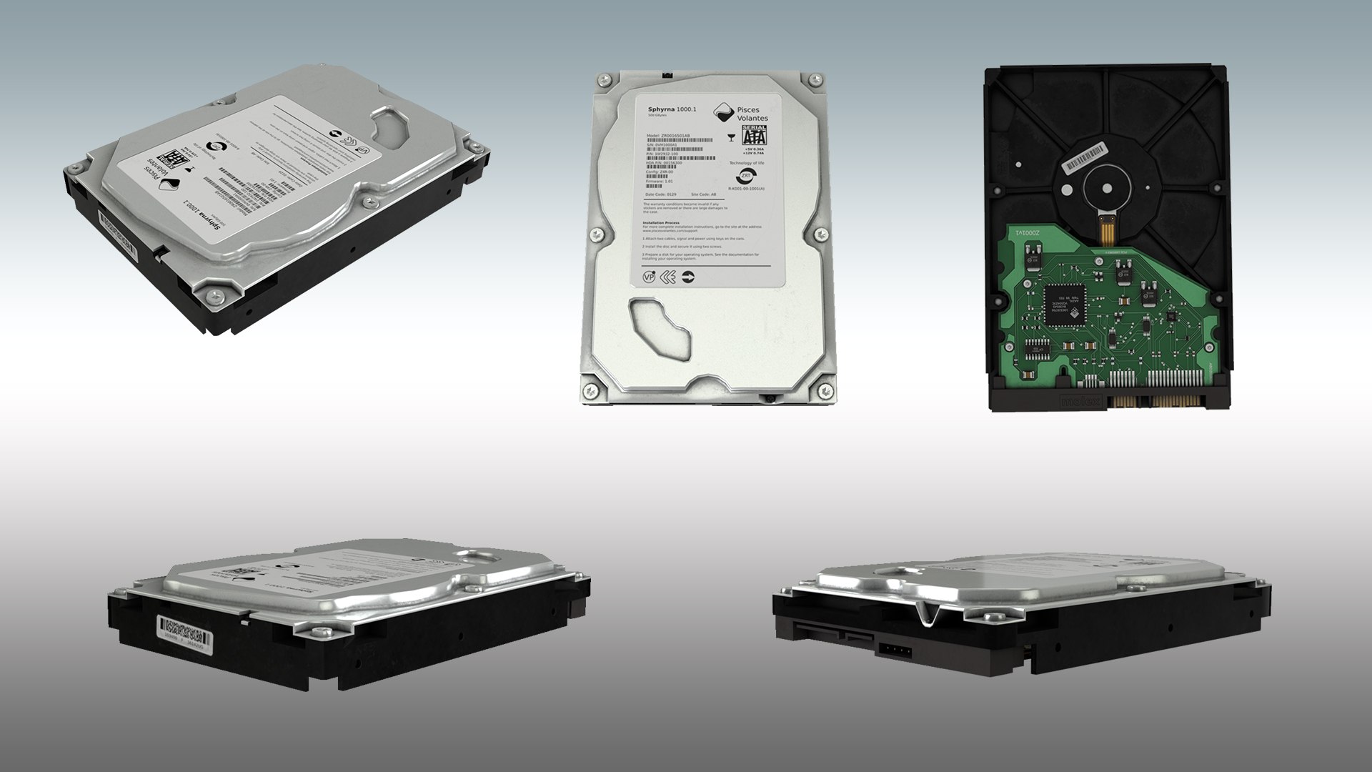 3D Hdd Hard Disk Drive Model - TurboSquid 1290354