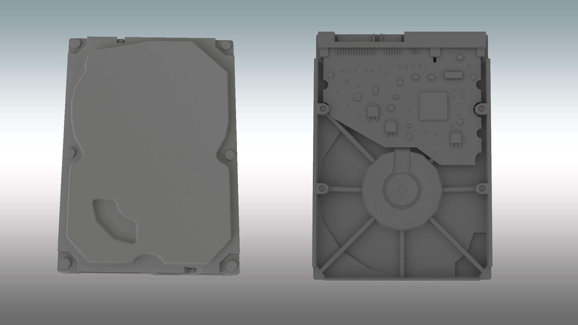 3D Hdd Hard Disk Drive Model - TurboSquid 1290354
