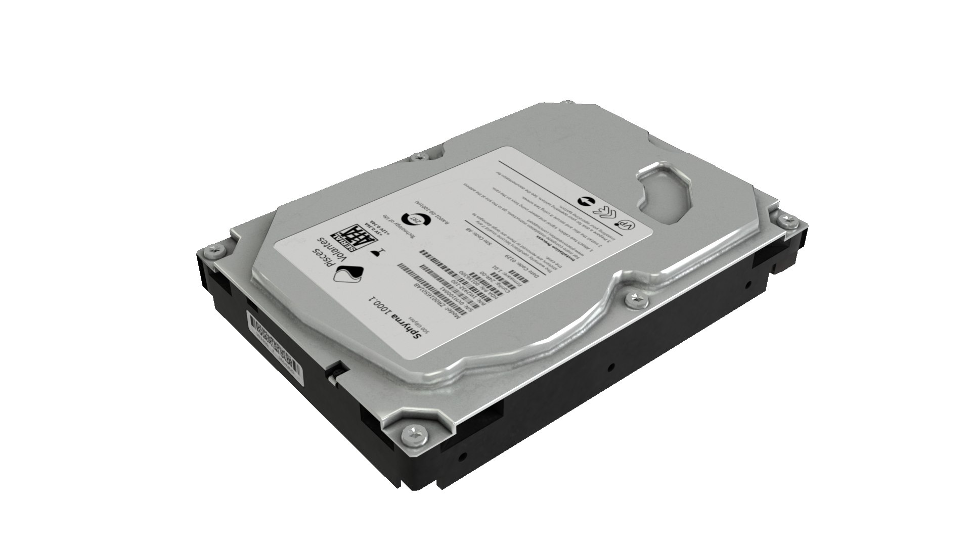 3D Hdd Hard Disk Drive Model - TurboSquid 1290354