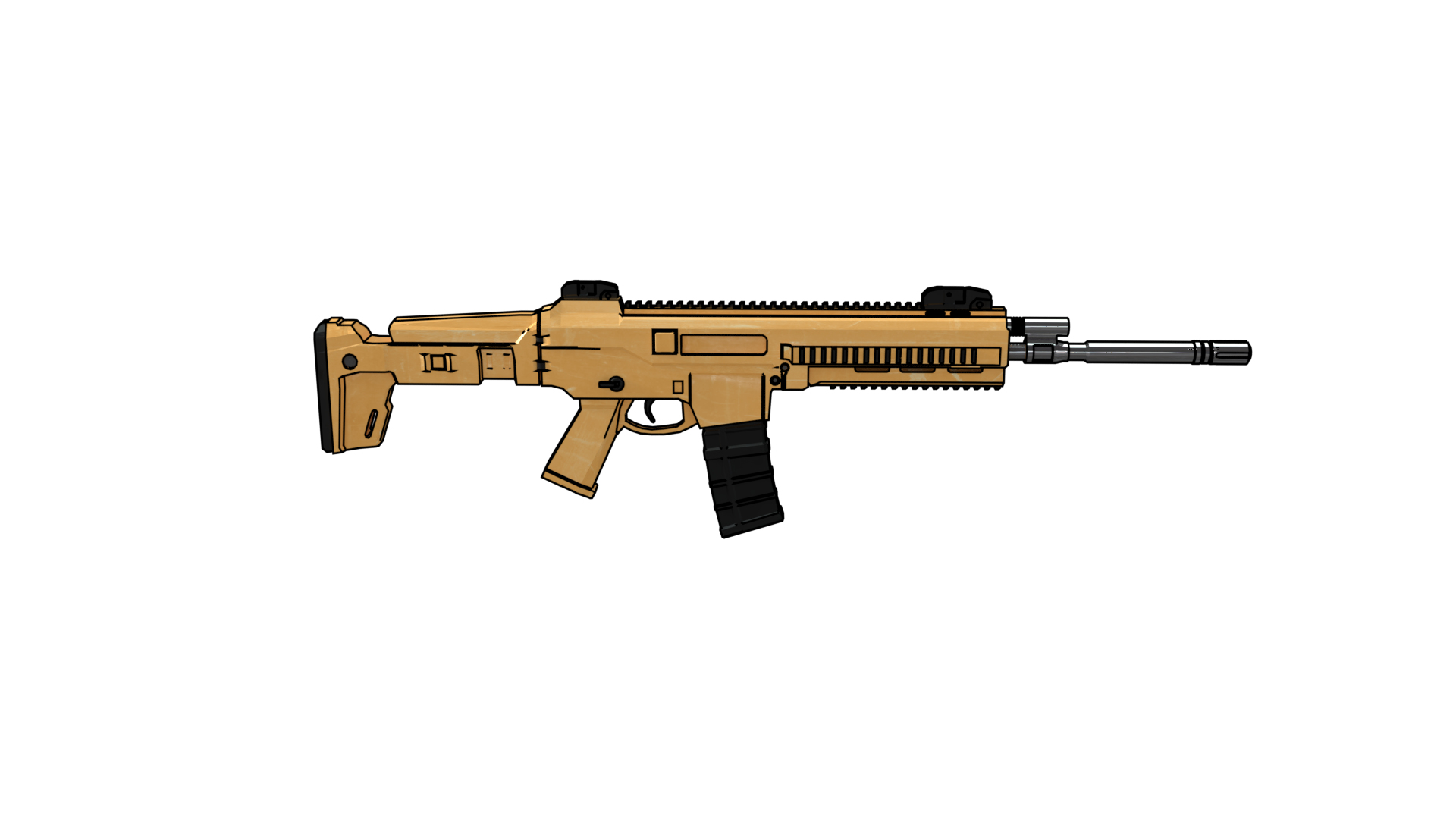 Combat rifle acr 3D model - TurboSquid 1360780