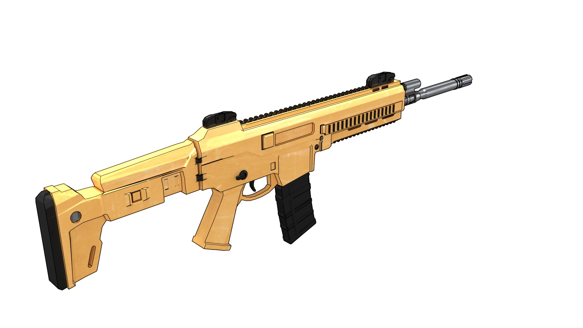 Combat rifle acr 3D model - TurboSquid 1360780
