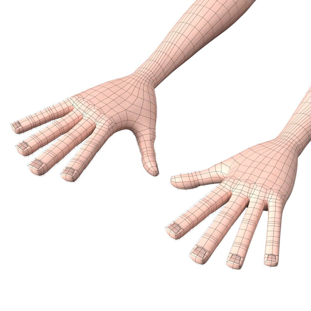 3D Cartoon Hand - TurboSquid 1559517