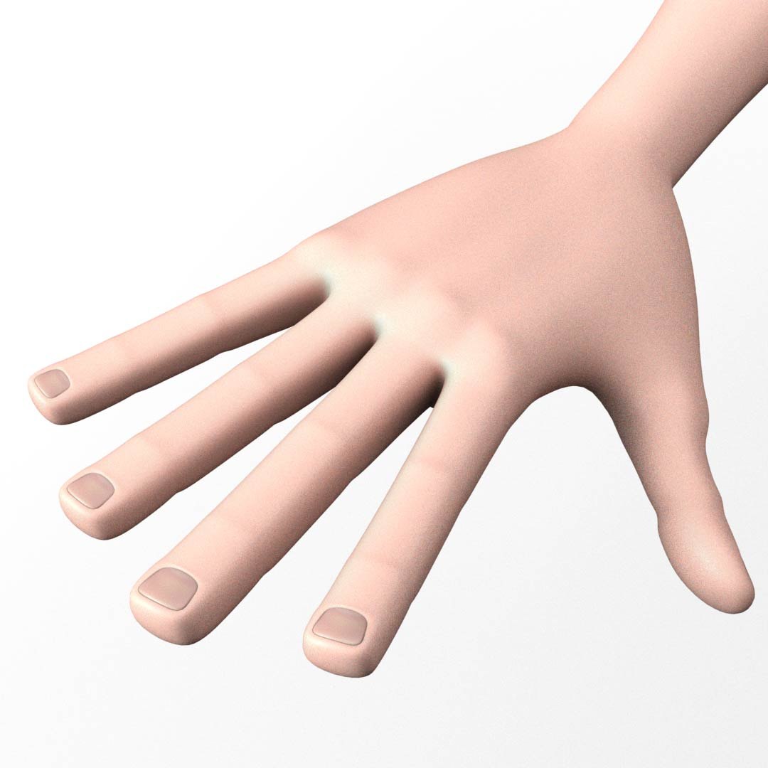 3D Cartoon Hand - TurboSquid 1559517