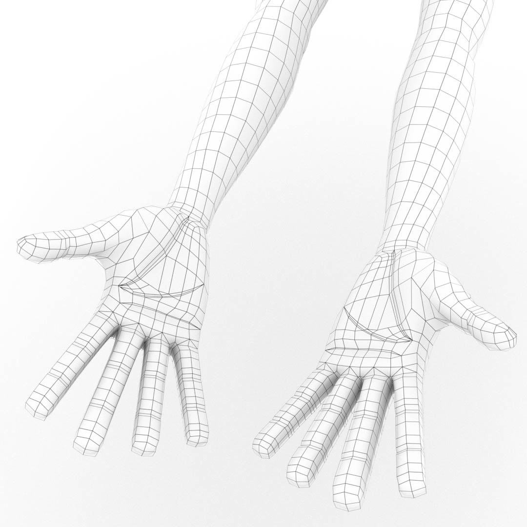 3D Cartoon Hand - TurboSquid 1559517