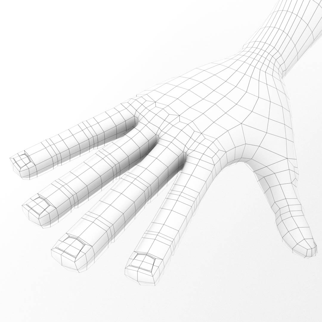 3D Cartoon Hand - TurboSquid 1559517