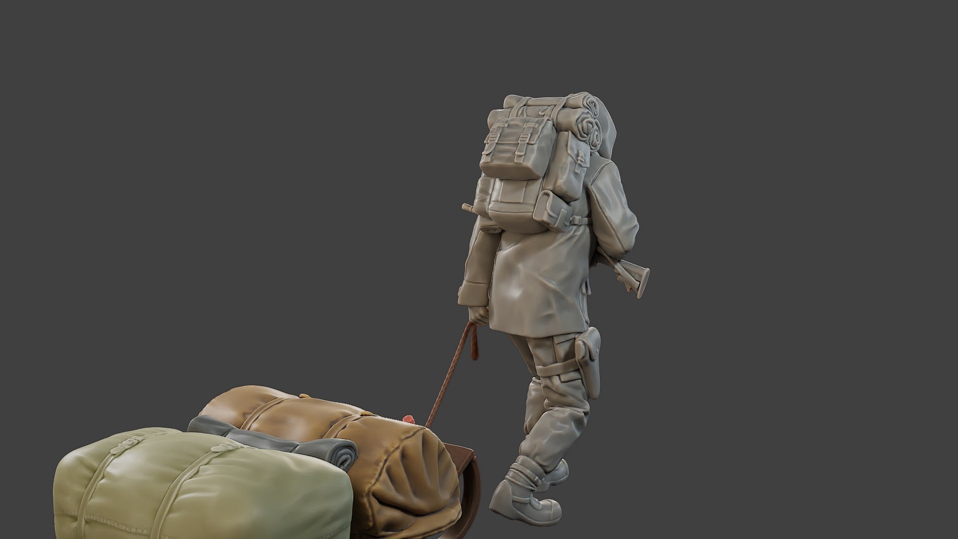 Post-Apocalyptic Male PAM2 002 3D - TurboSquid 2142797