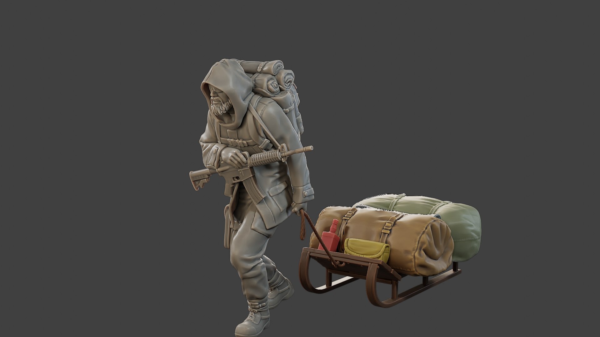 Post-Apocalyptic Male PAM2 002 3D - TurboSquid 2142797