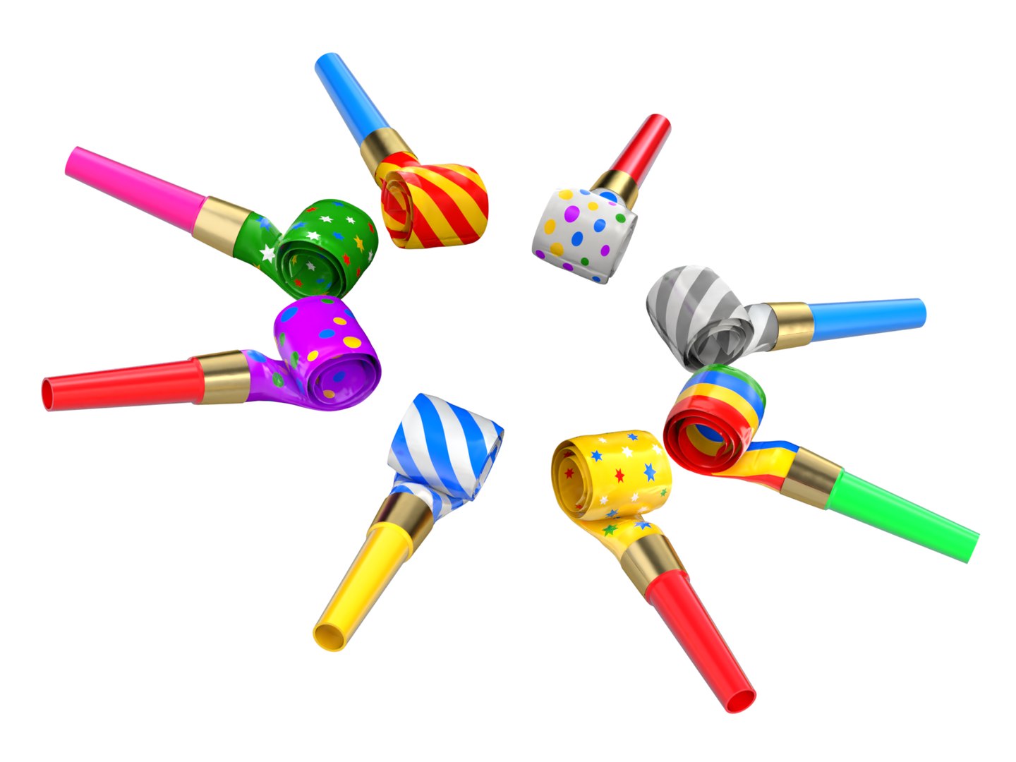 3D Party Whistle Animation - TurboSquid 1944895