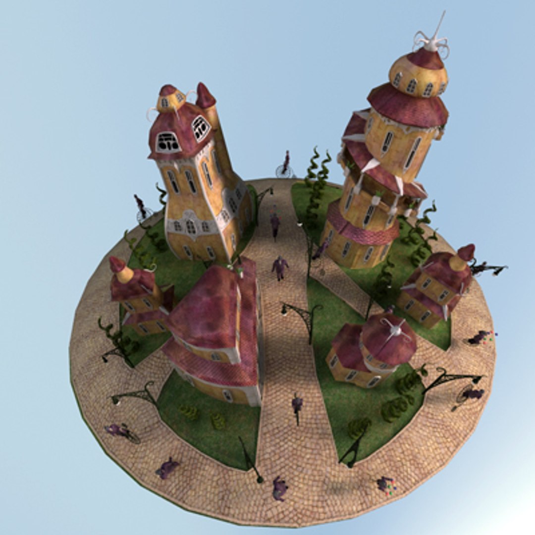 3d Model Fantasy Scene