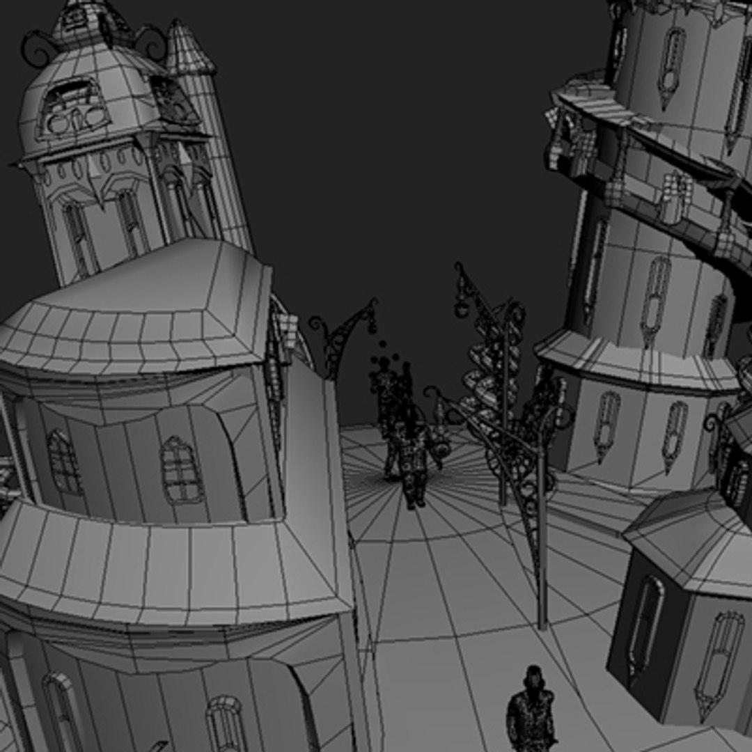 3d Model Fantasy Scene