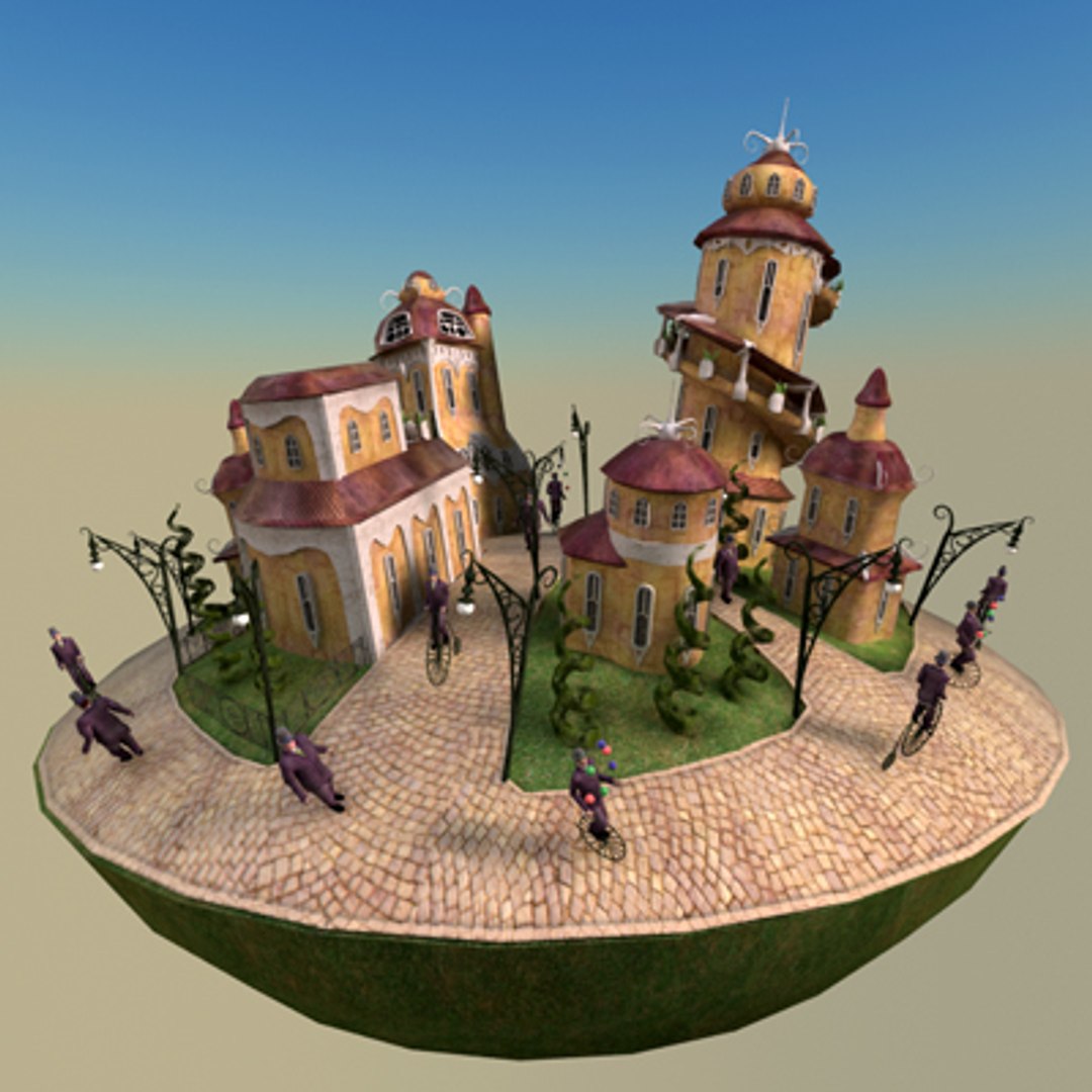 3d Model Fantasy Scene