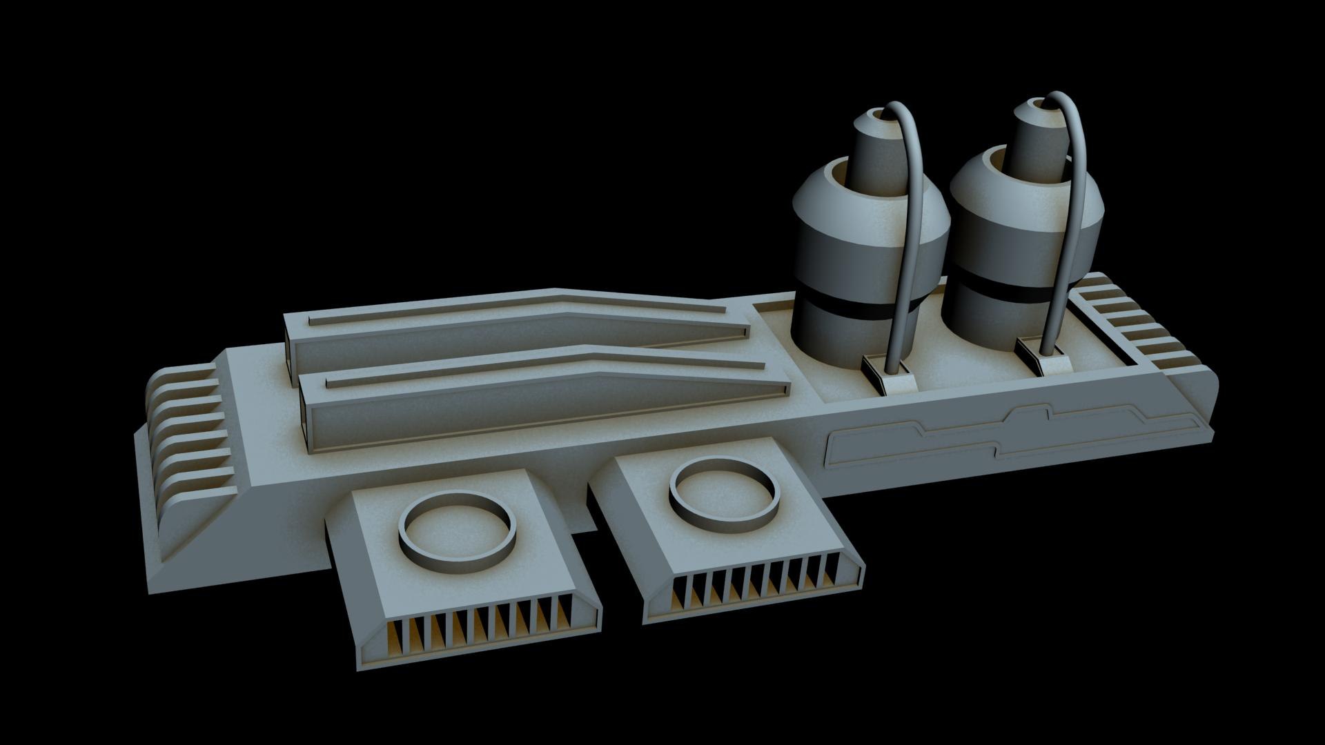 Starship Greeble 3 3D Model - TurboSquid 1202597